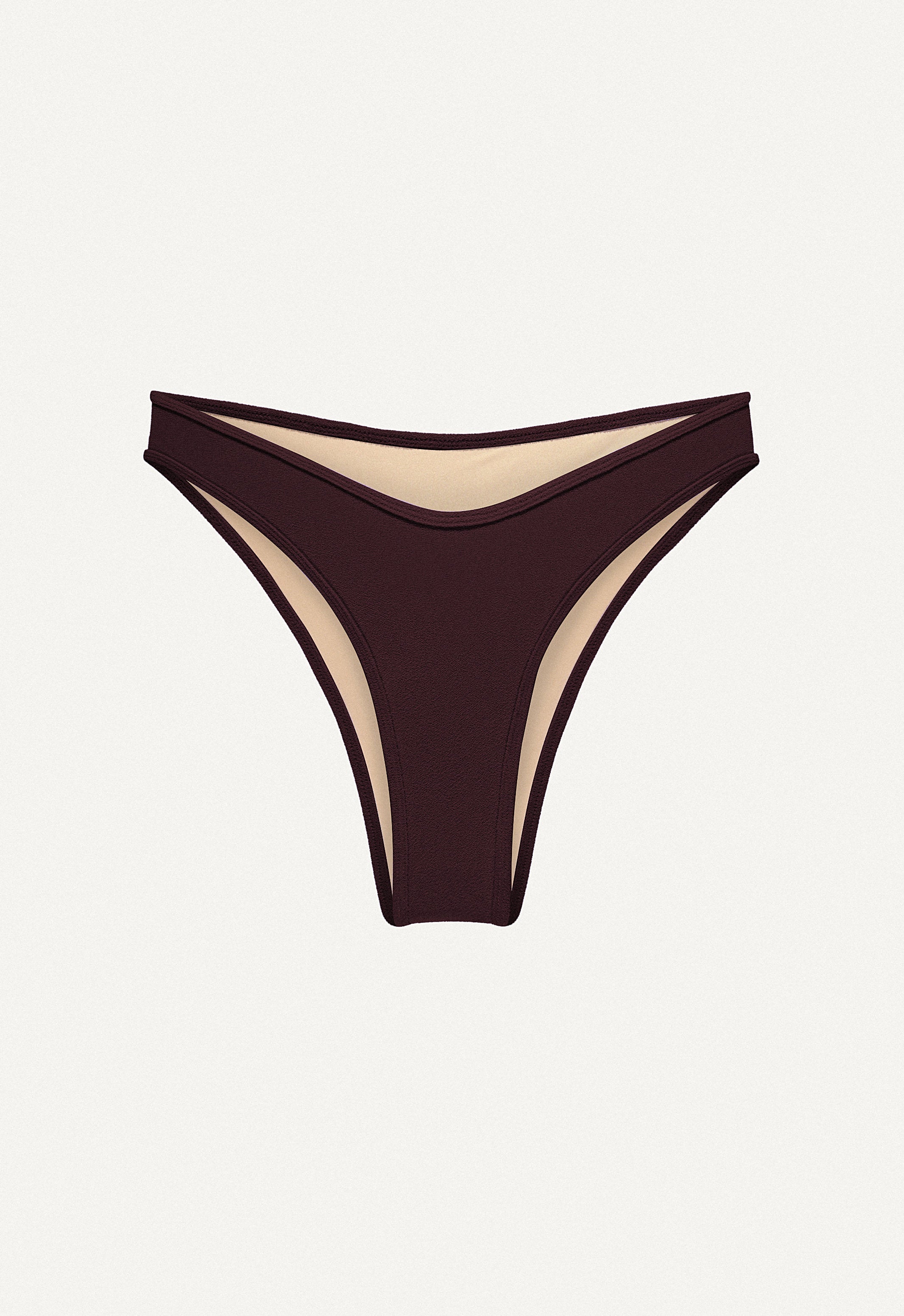 Bikini Bottom "Notos" in dark brown terry – Oy surf Int.